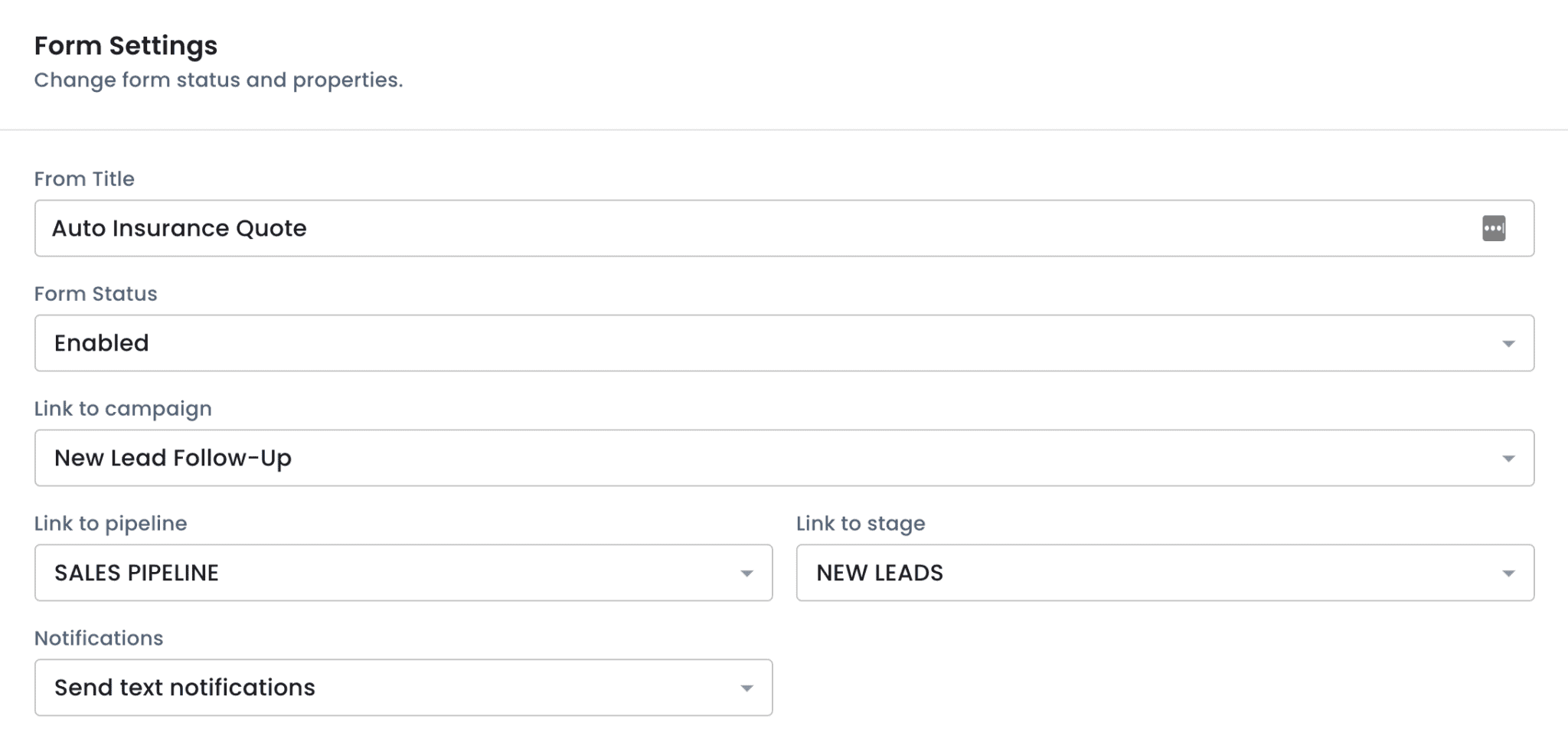 Form Builder - SalesPype